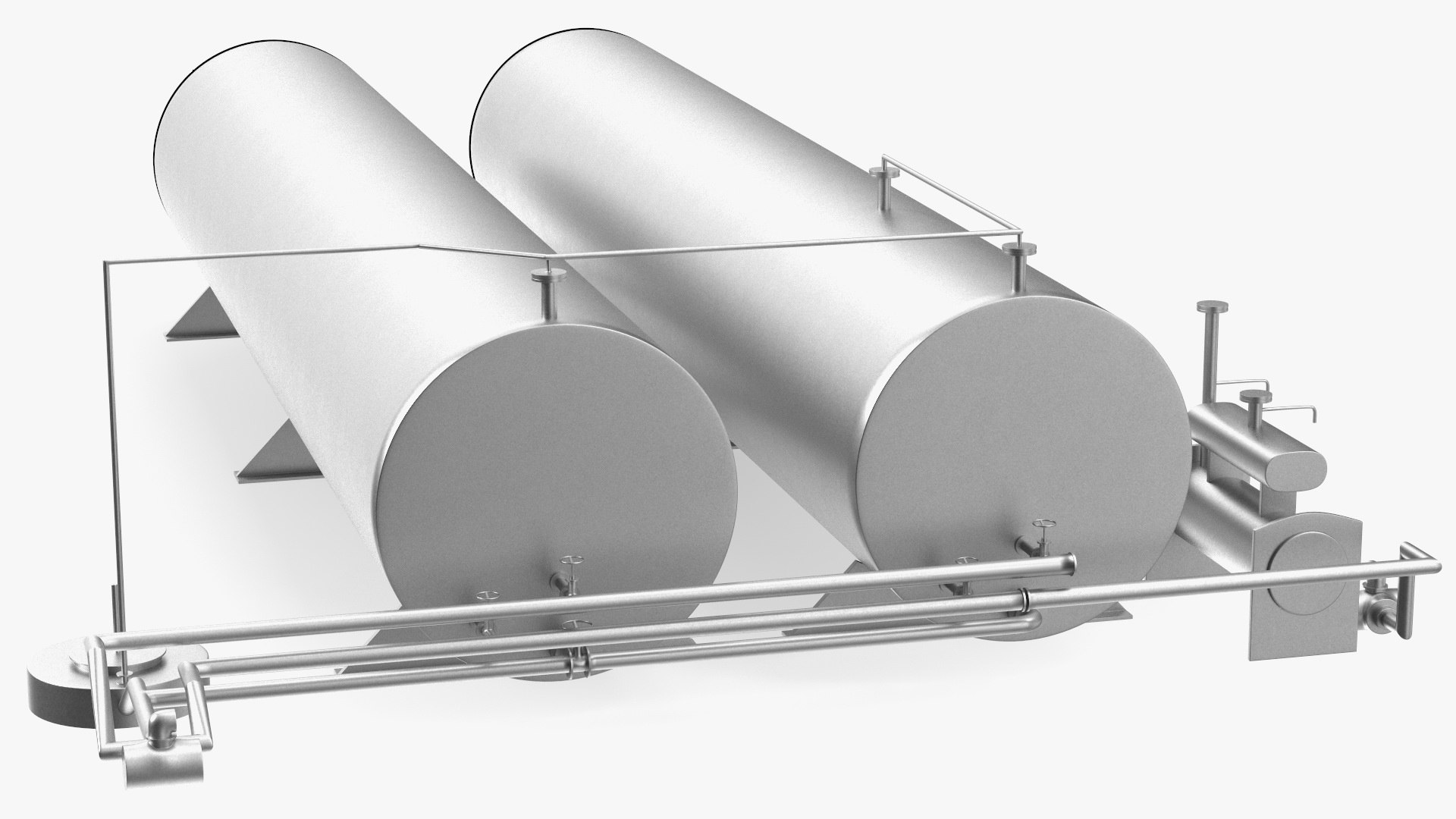 Horizontal Bitumen Storage Tank 3D Model - TurboSquid 1718398