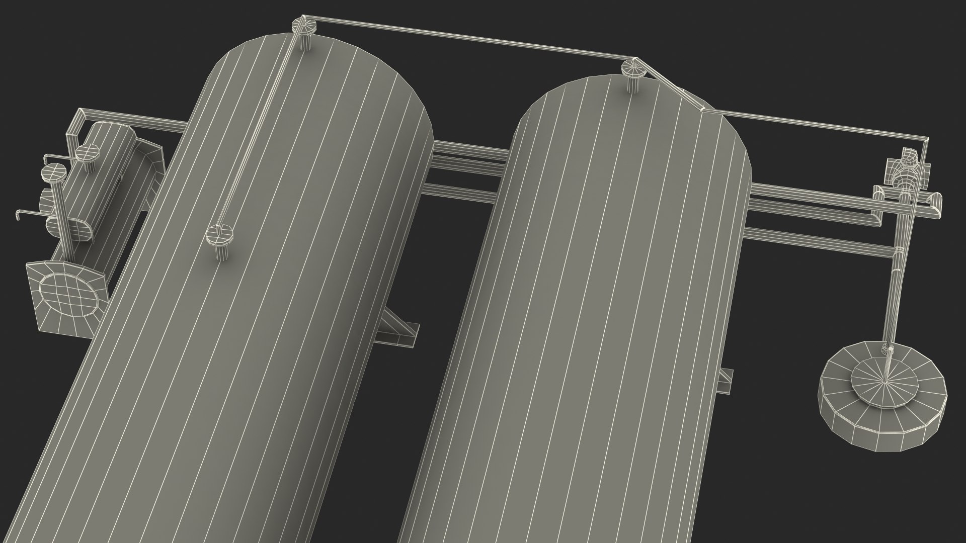 Horizontal Bitumen Storage Tank 3D Model - TurboSquid 1718398