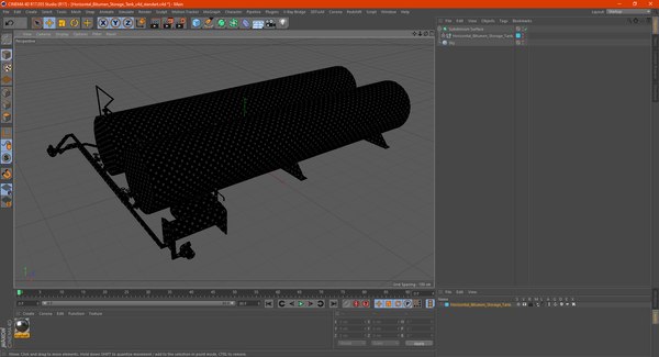 Horizontal Bitumen Storage Tank 3D model - TurboSquid 1718398