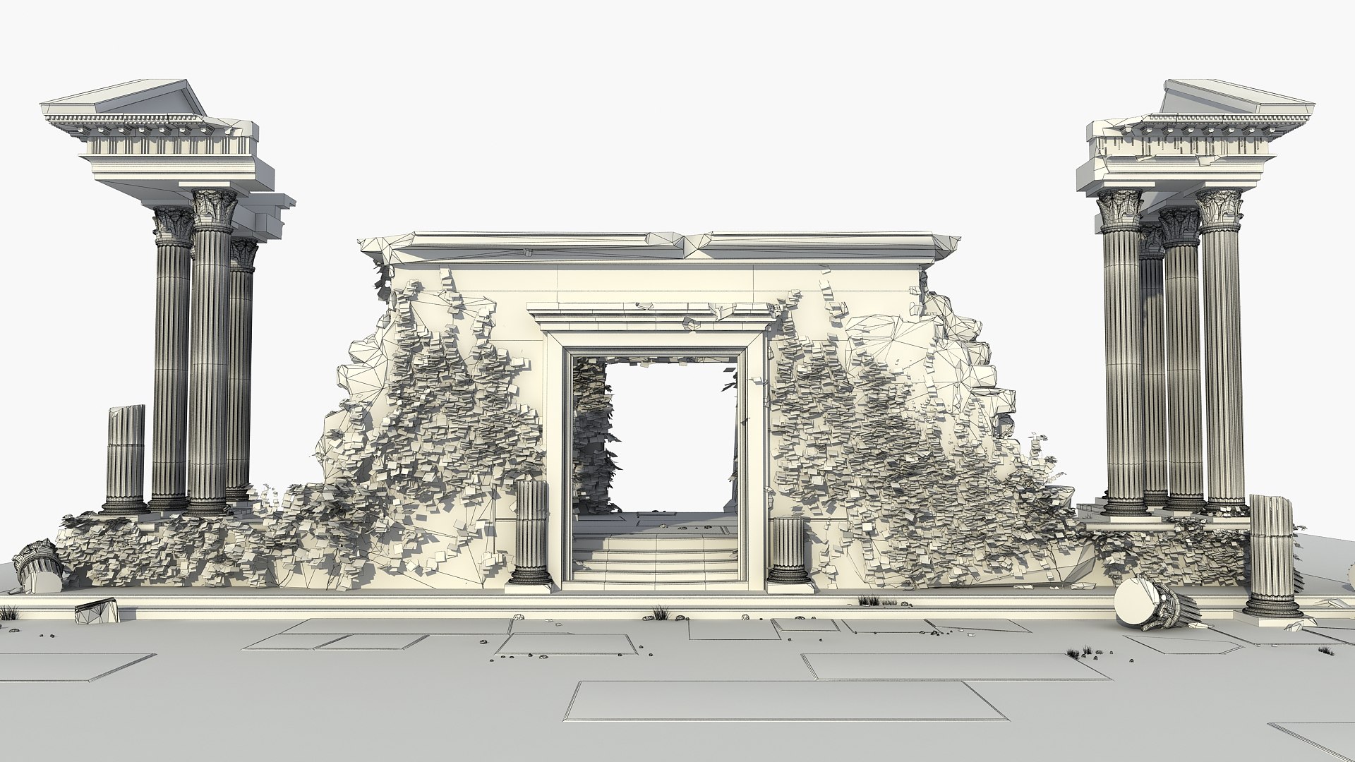 Ancient Ruin Temple 2 3D - TurboSquid 2170632