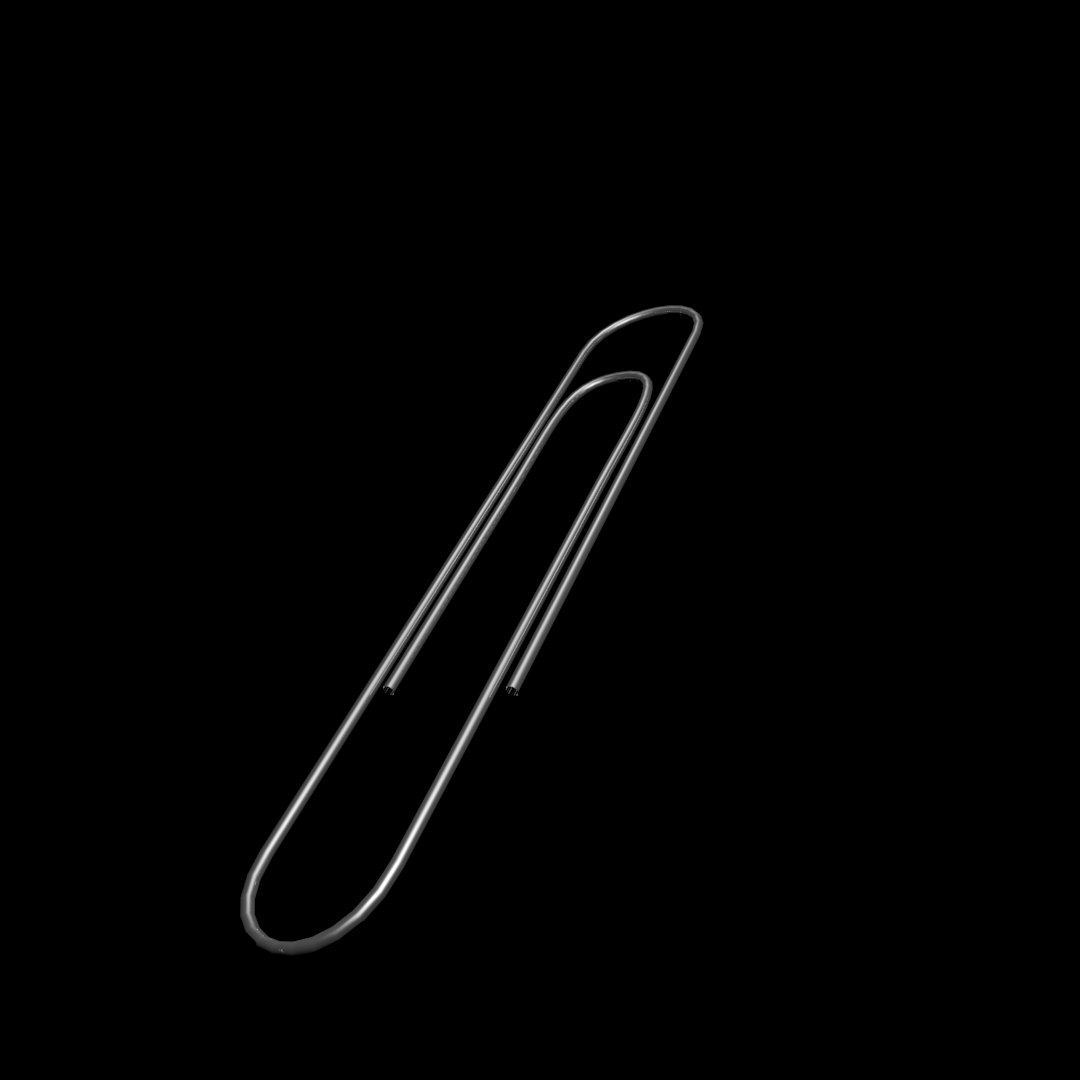 3dsmax Modeled Paperclip