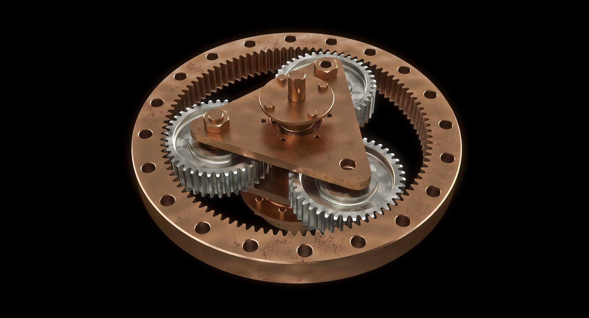 3d Model Mechanism Wheels