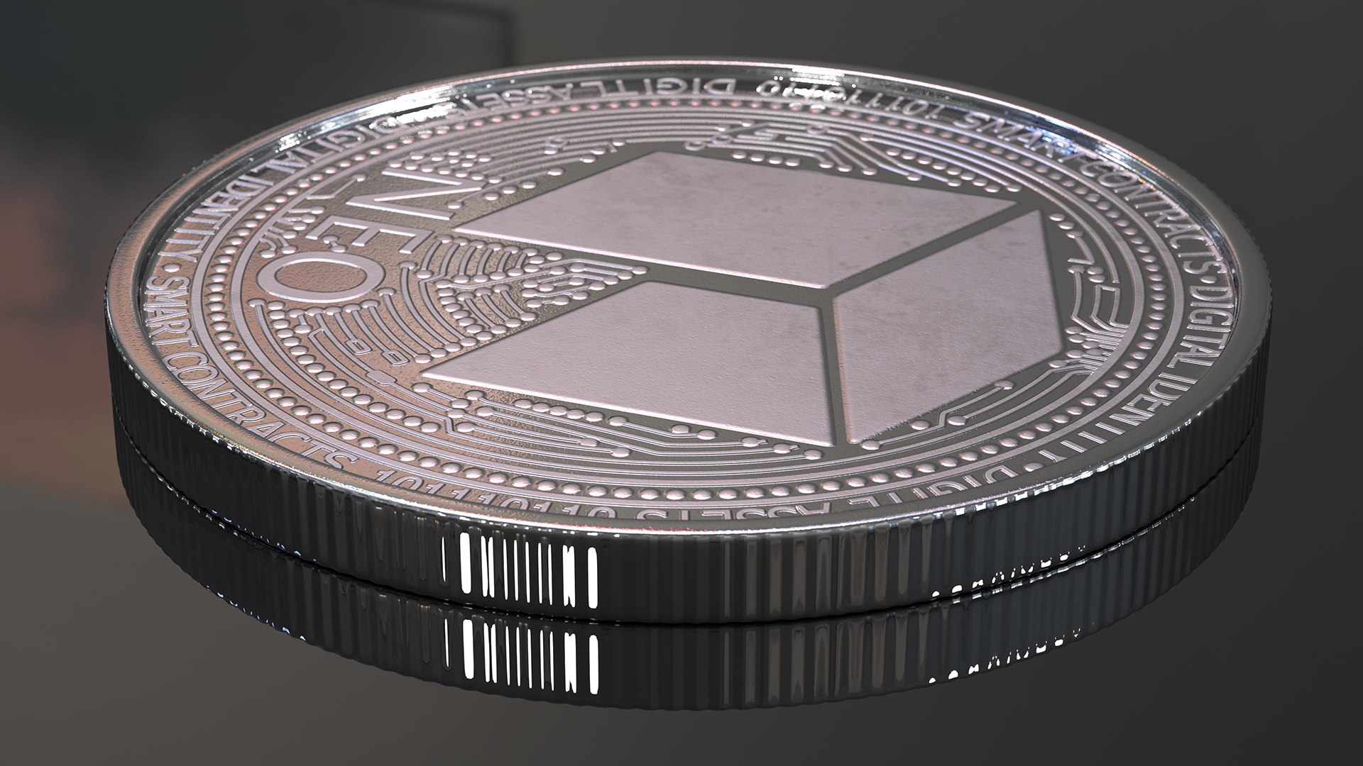 3D model Cryptocurrency Coins Silver Collection 2 - TurboSquid 2087367