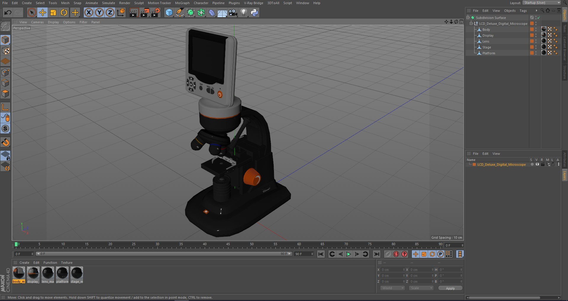 3D model LCD Deluxe Digital Microscope - TurboSquid 2139349