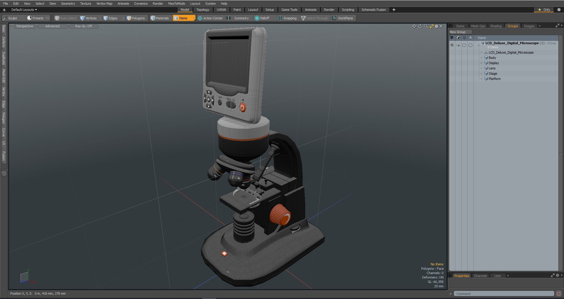 3D model LCD Deluxe Digital Microscope - TurboSquid 2139349
