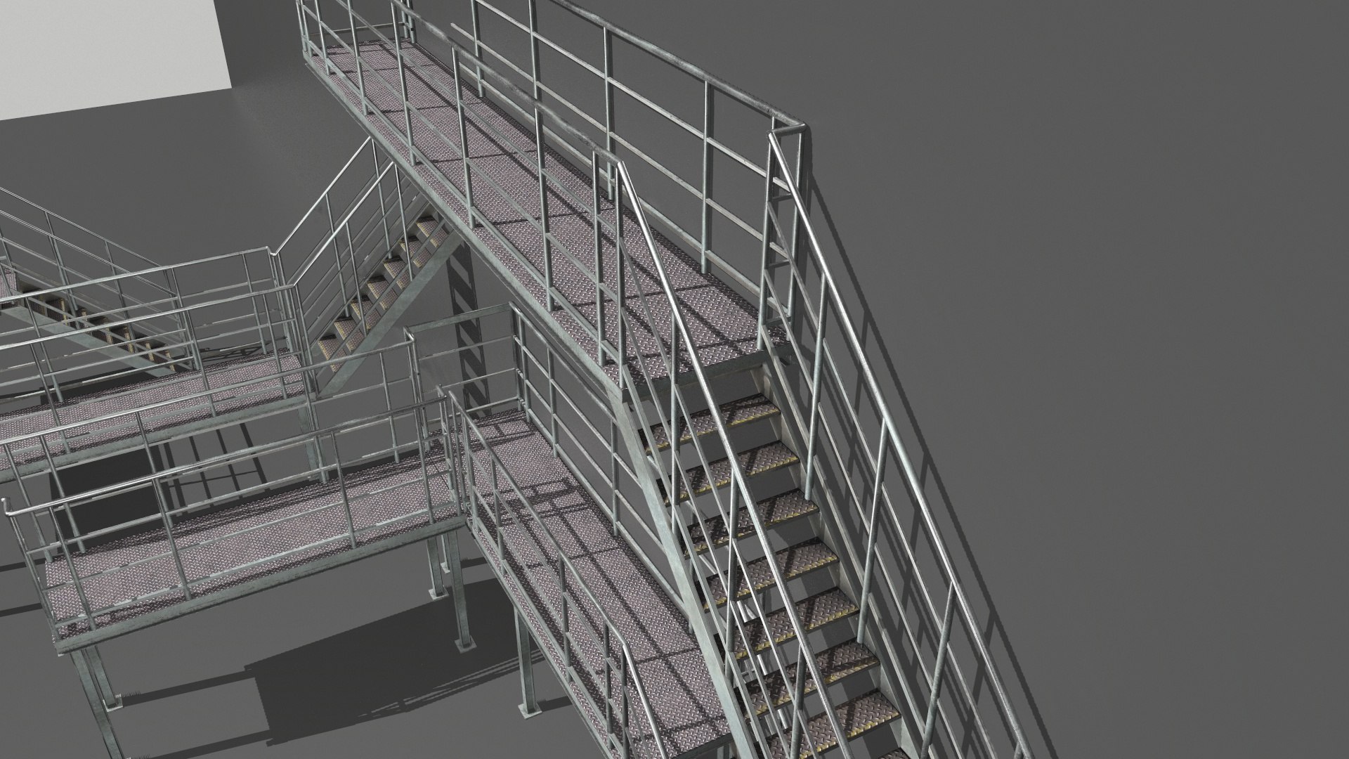 Industrial Stairs 3D Model - TurboSquid 1510738