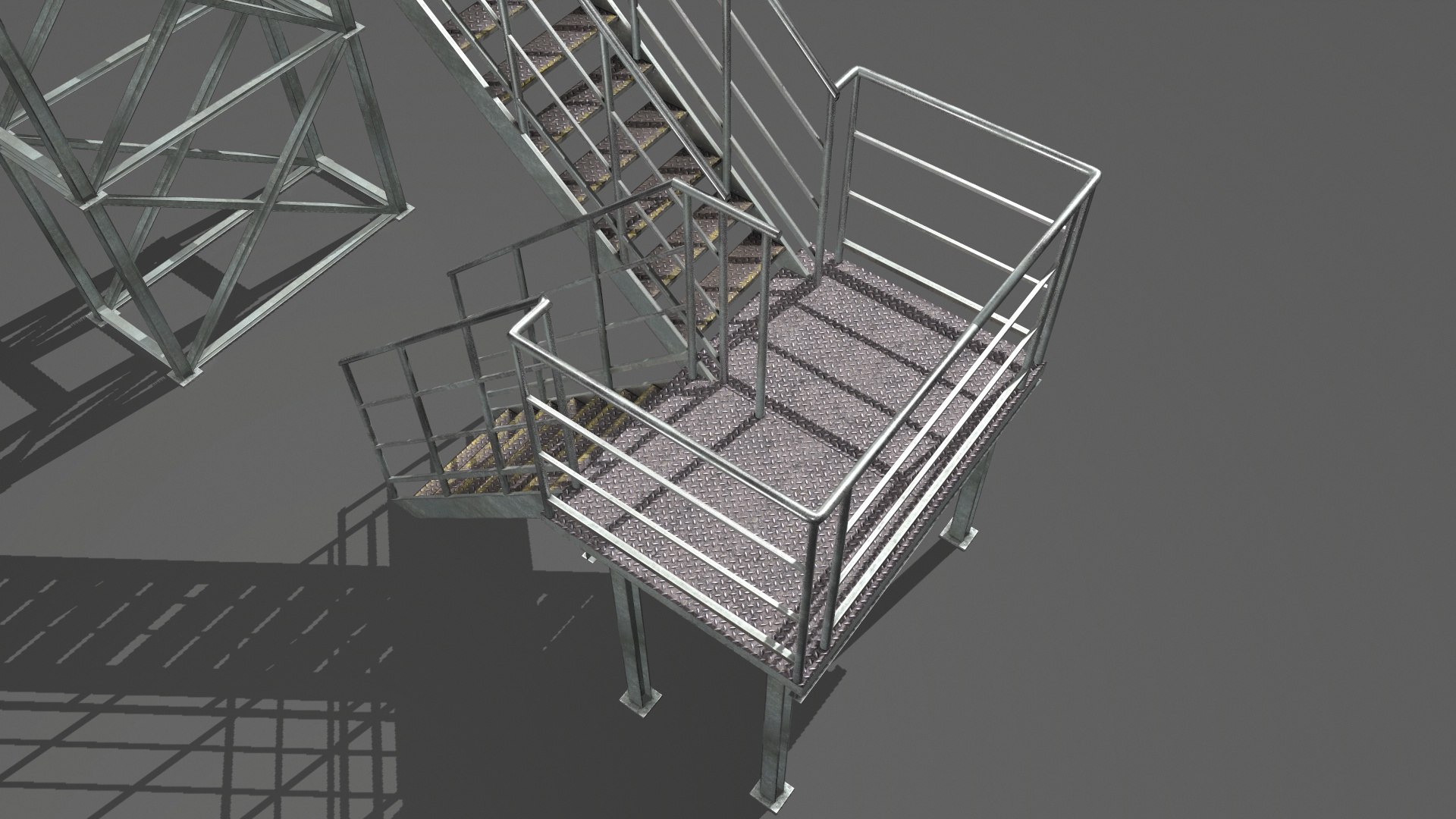 Industrial Stairs 3D Model - TurboSquid 1510738