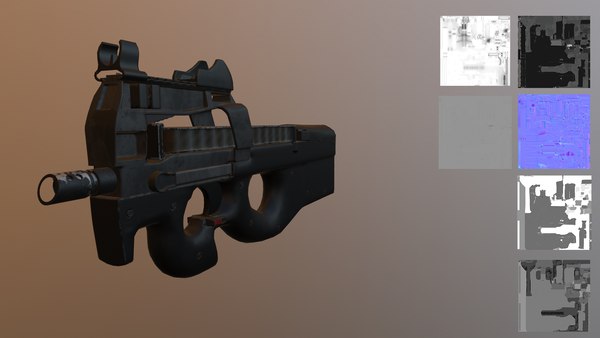 3d model p90 games