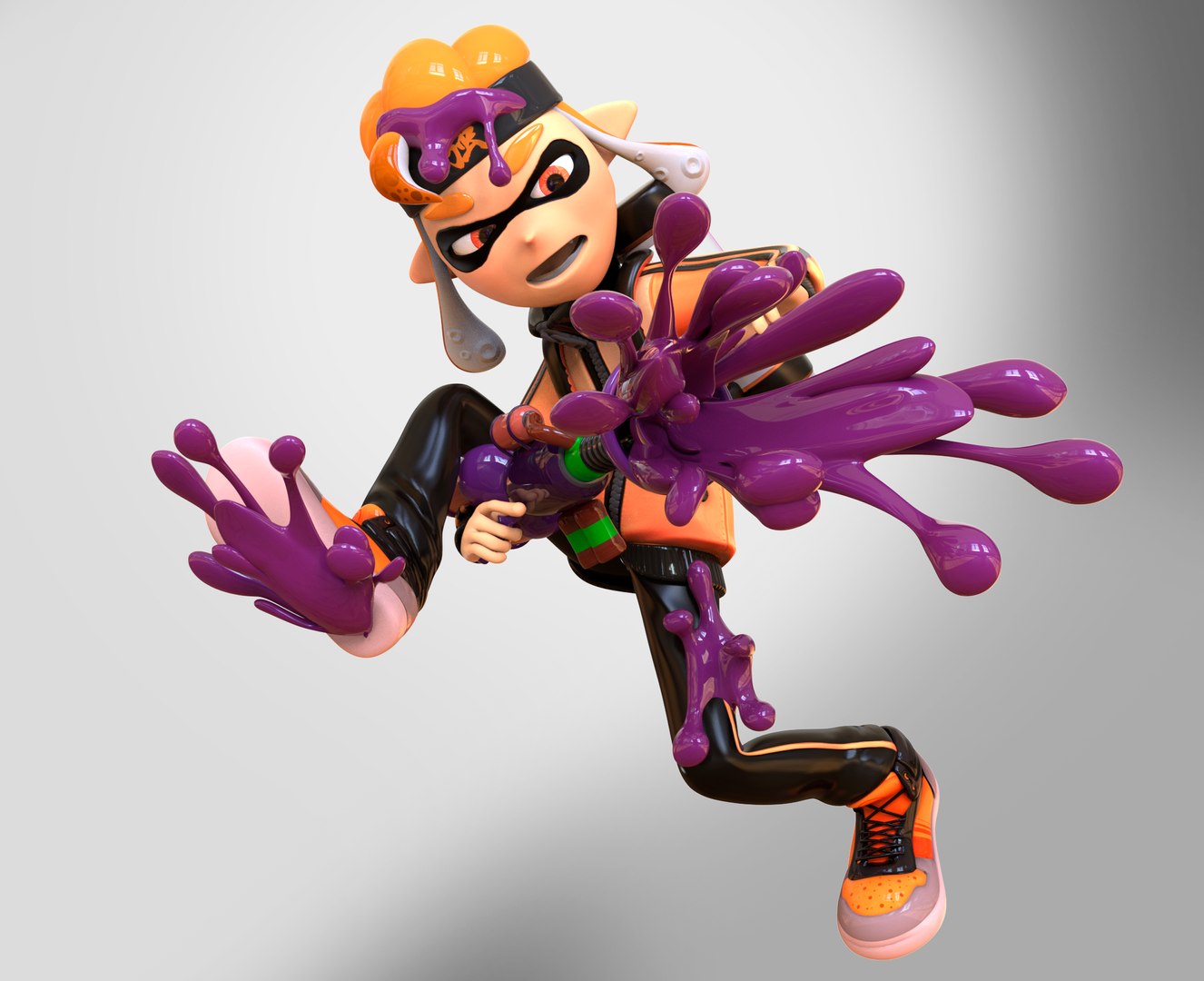 3D Splatoon CHARACTER RIGG Model - TurboSquid 1782319