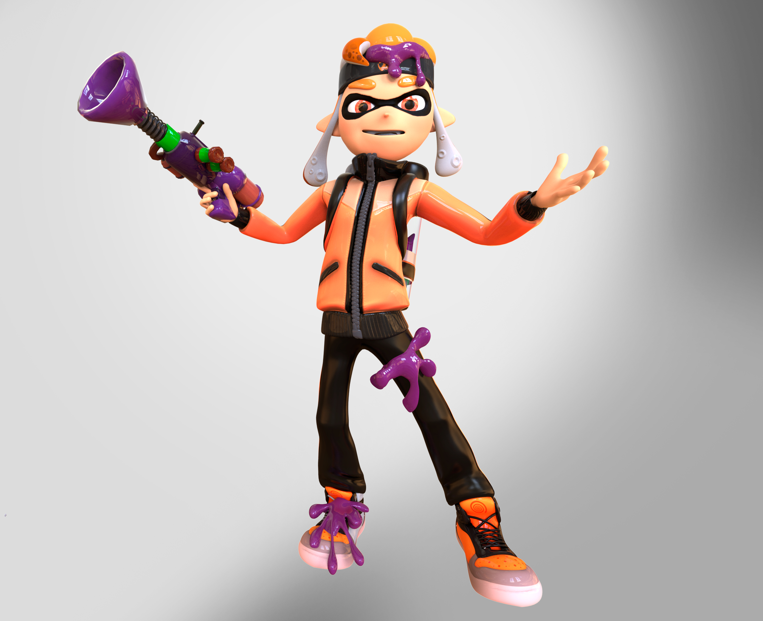 3D Splatoon CHARACTER RIGG model - TurboSquid 1782319