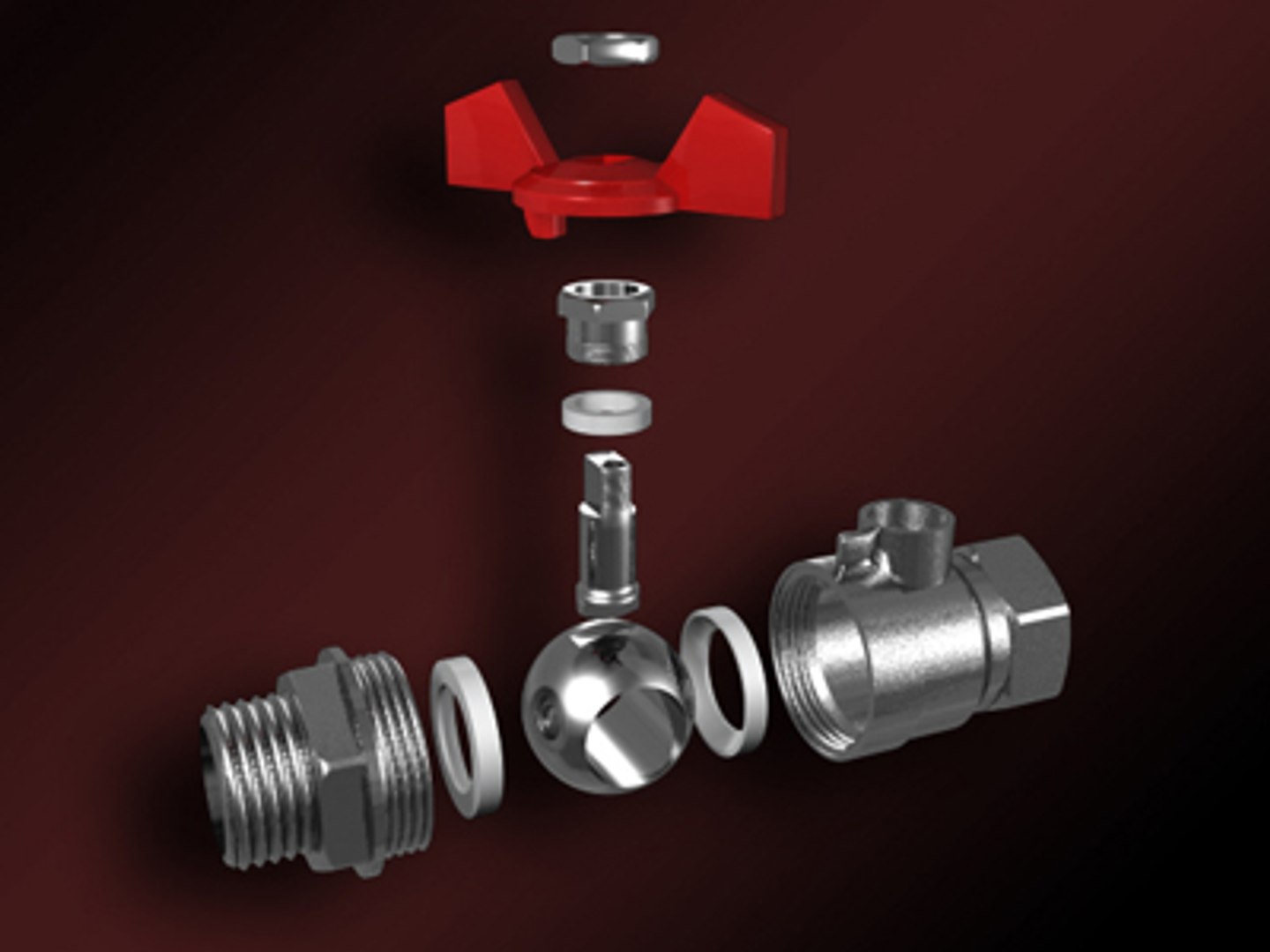3d model globe valve