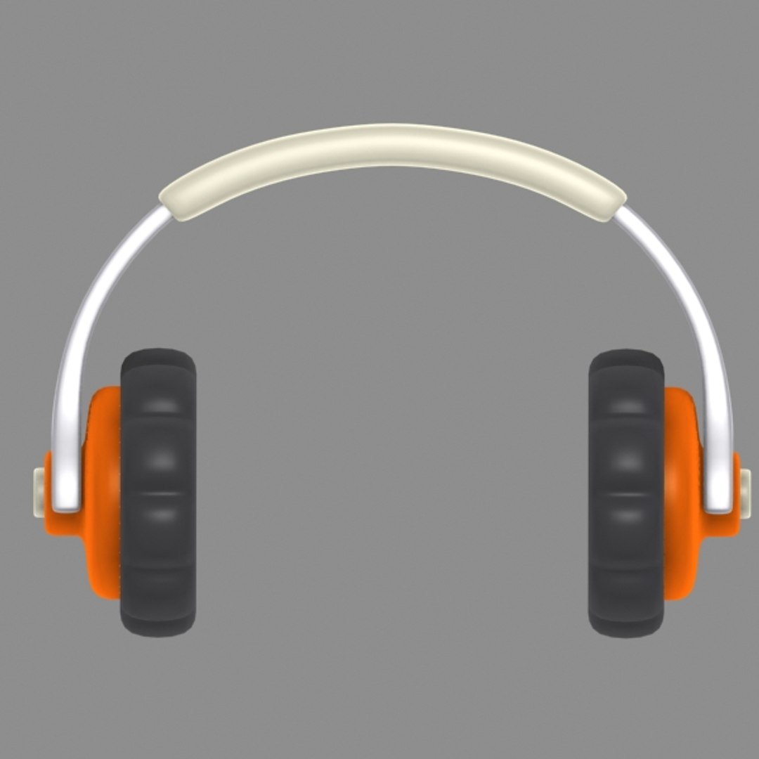 3d Max Cartoon Headphones