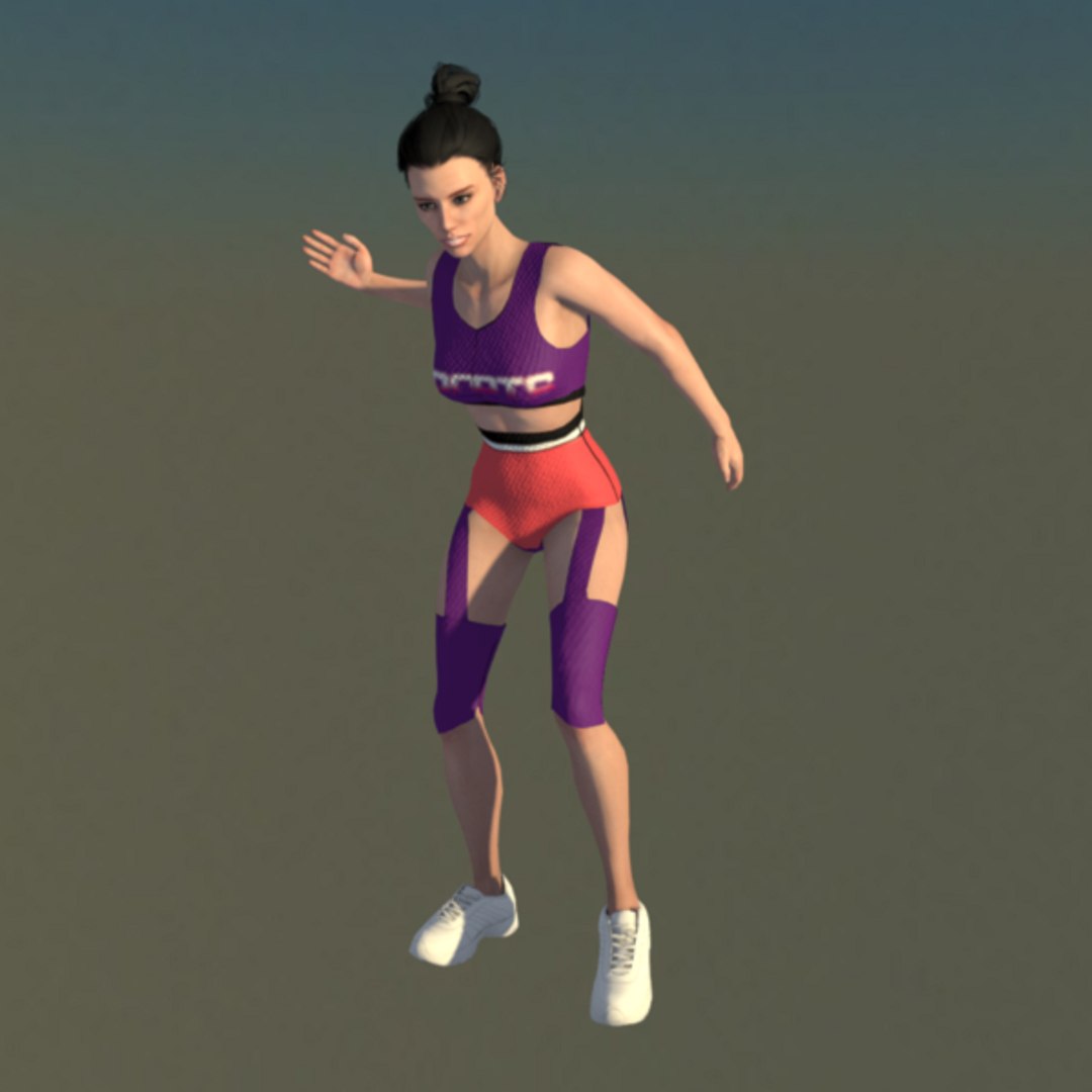 3D Daisy Athletic Woman - TurboSquid 1448449