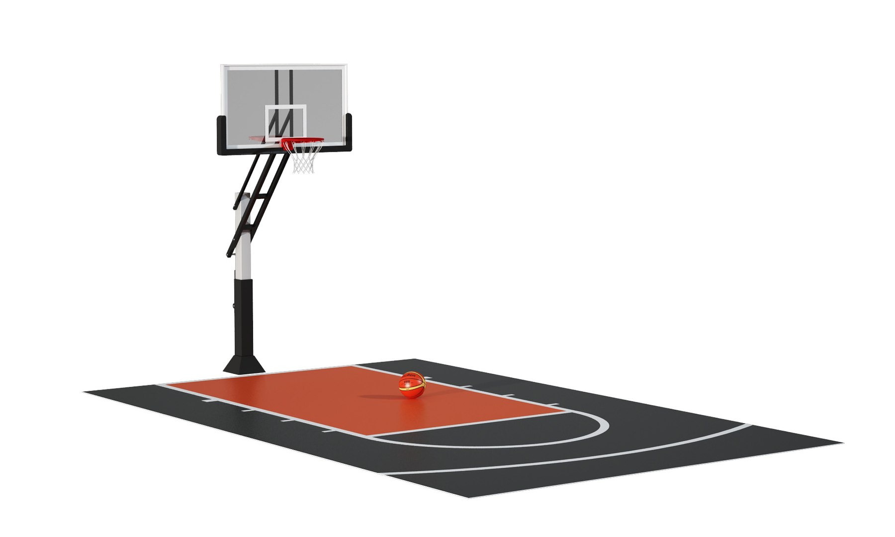 3D Basketball Outdoor Court Model - TurboSquid 1640195