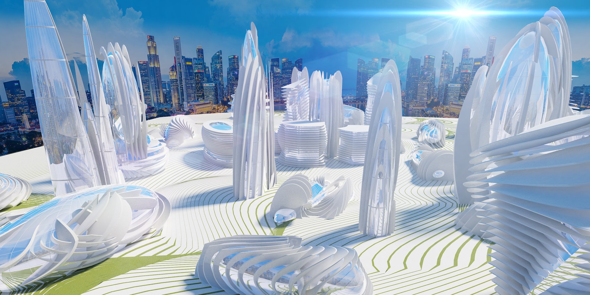 3d Modern Futuristic Model