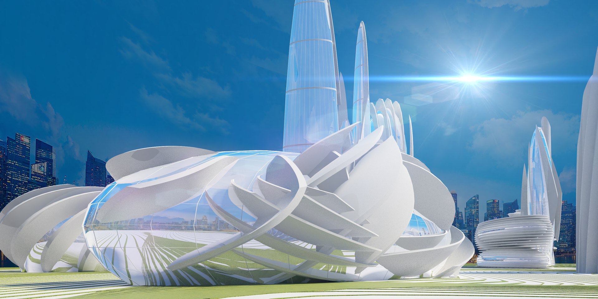 3d Modern Futuristic Model