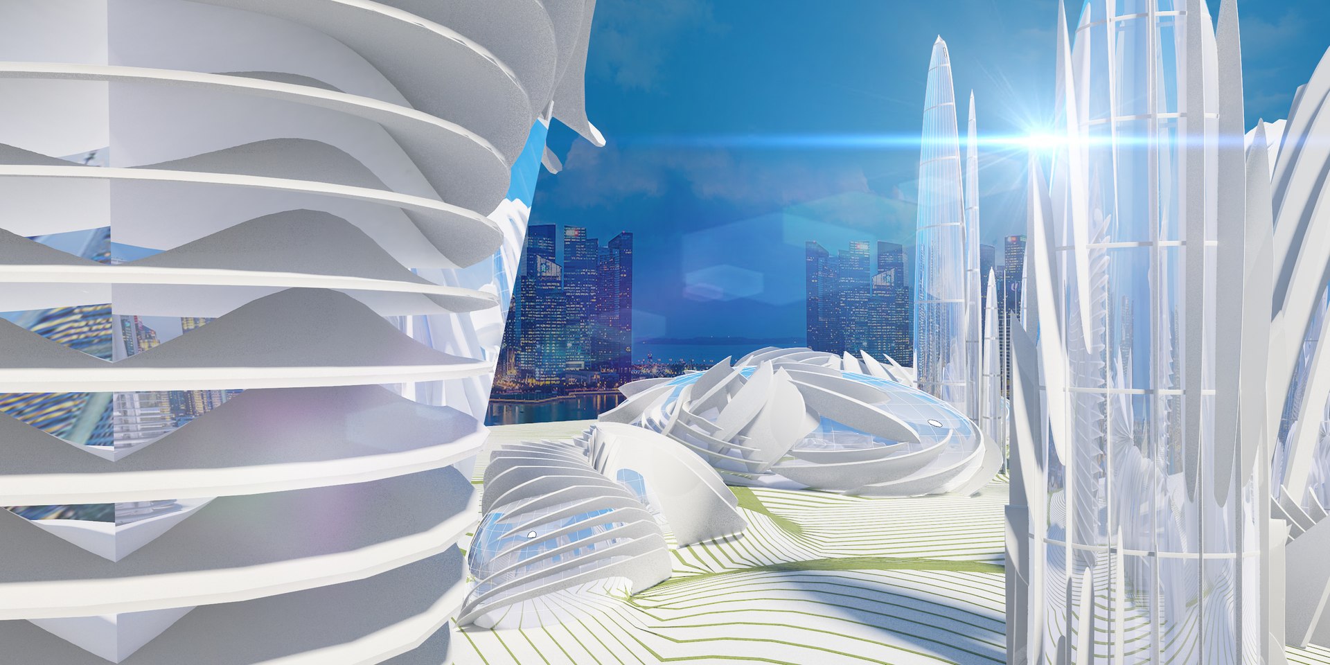 3d Modern Futuristic Model