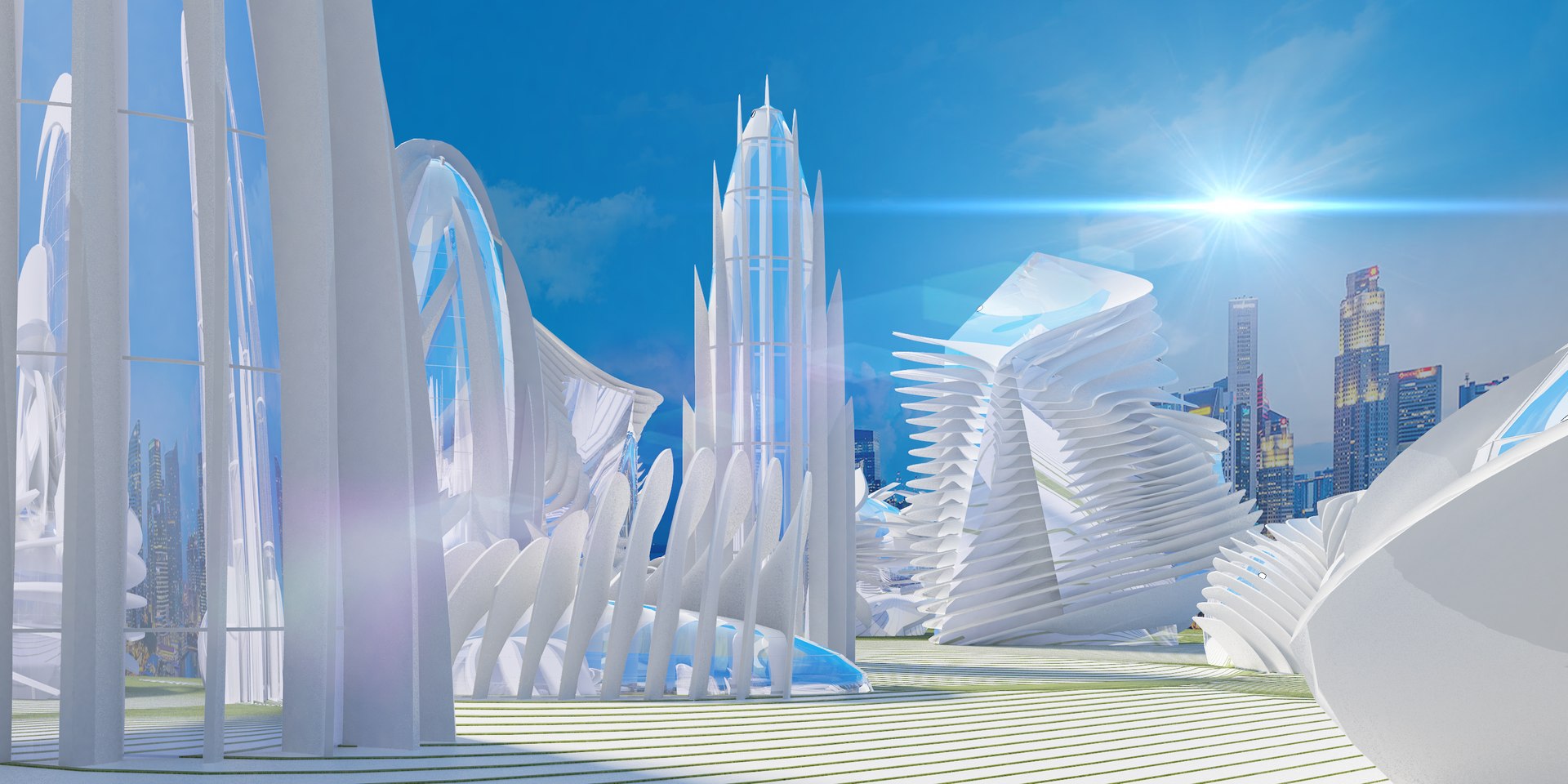 3d Modern Futuristic Model