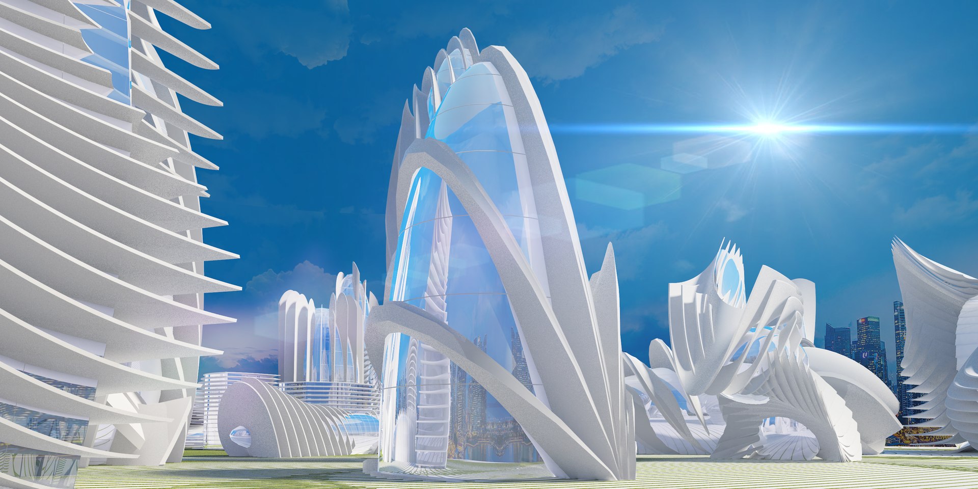 3d Modern Futuristic Model