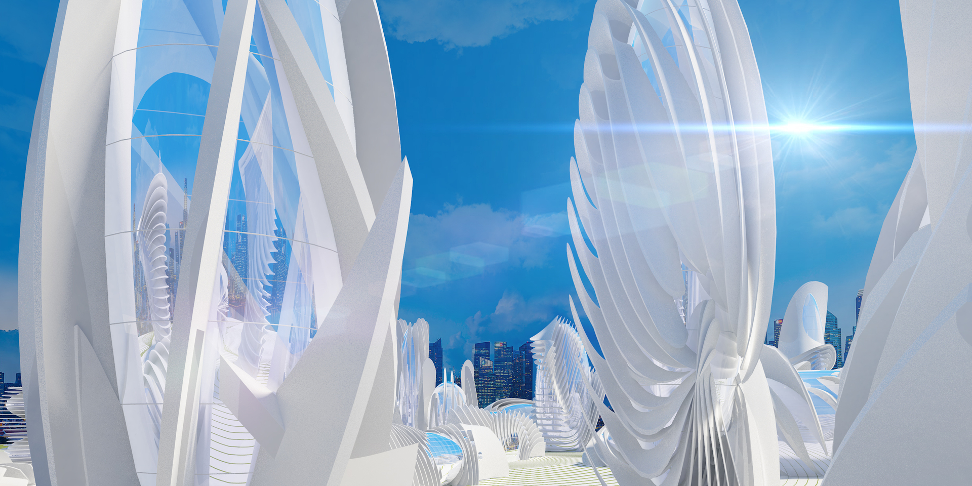 3d modern futuristic model