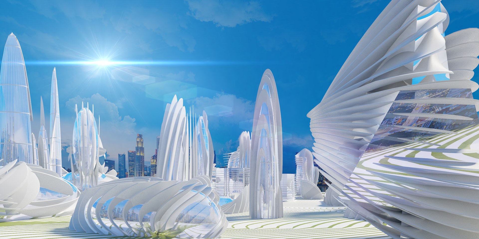 3d Modern Futuristic Model