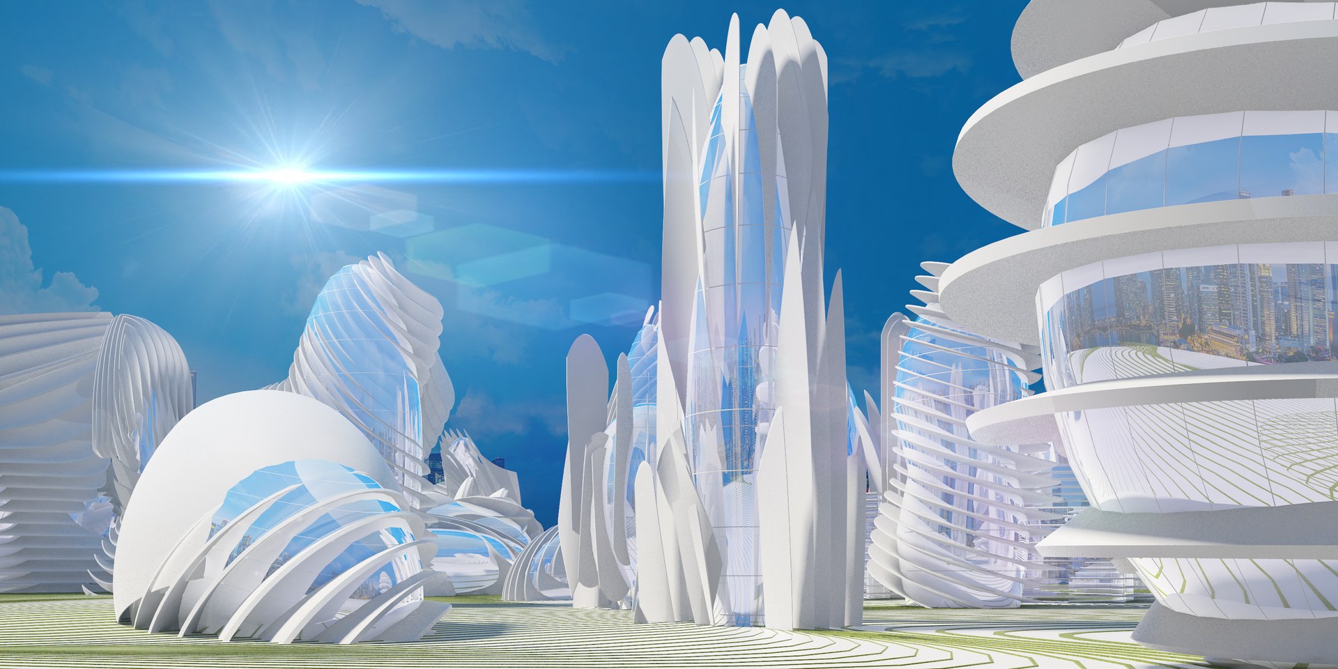 3d Modern Futuristic Model