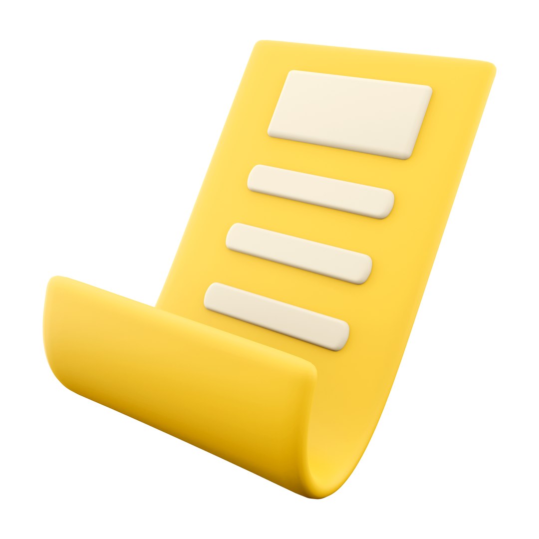 Document Icon 3D Model - TurboSquid 2074202
