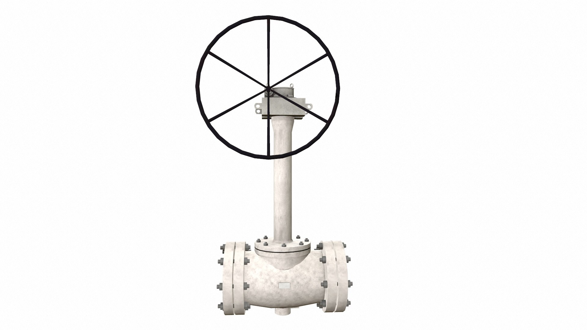 Manual Valve Round Handle Extended 3D Model - TurboSquid 2361504
