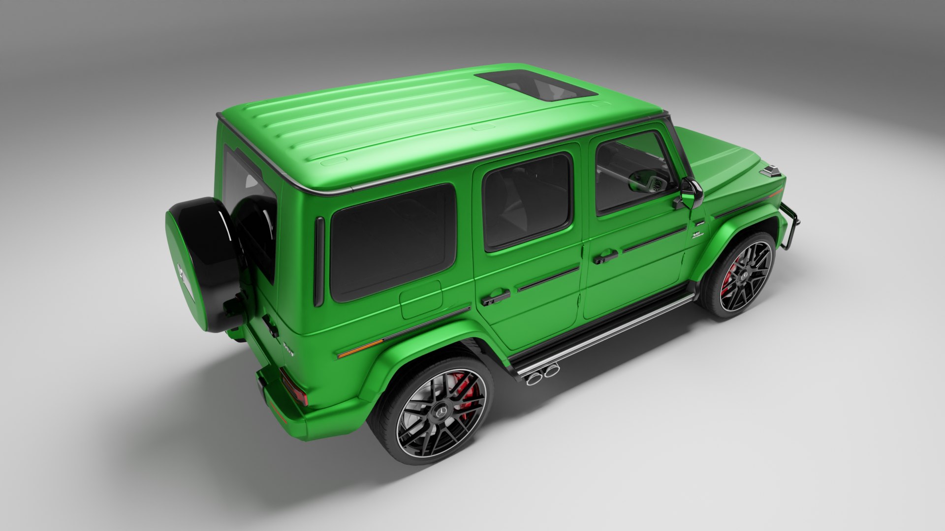 MERCEDES BENZ G63 G WAGON BLACK GREEN 3D - TurboSquid 2311727