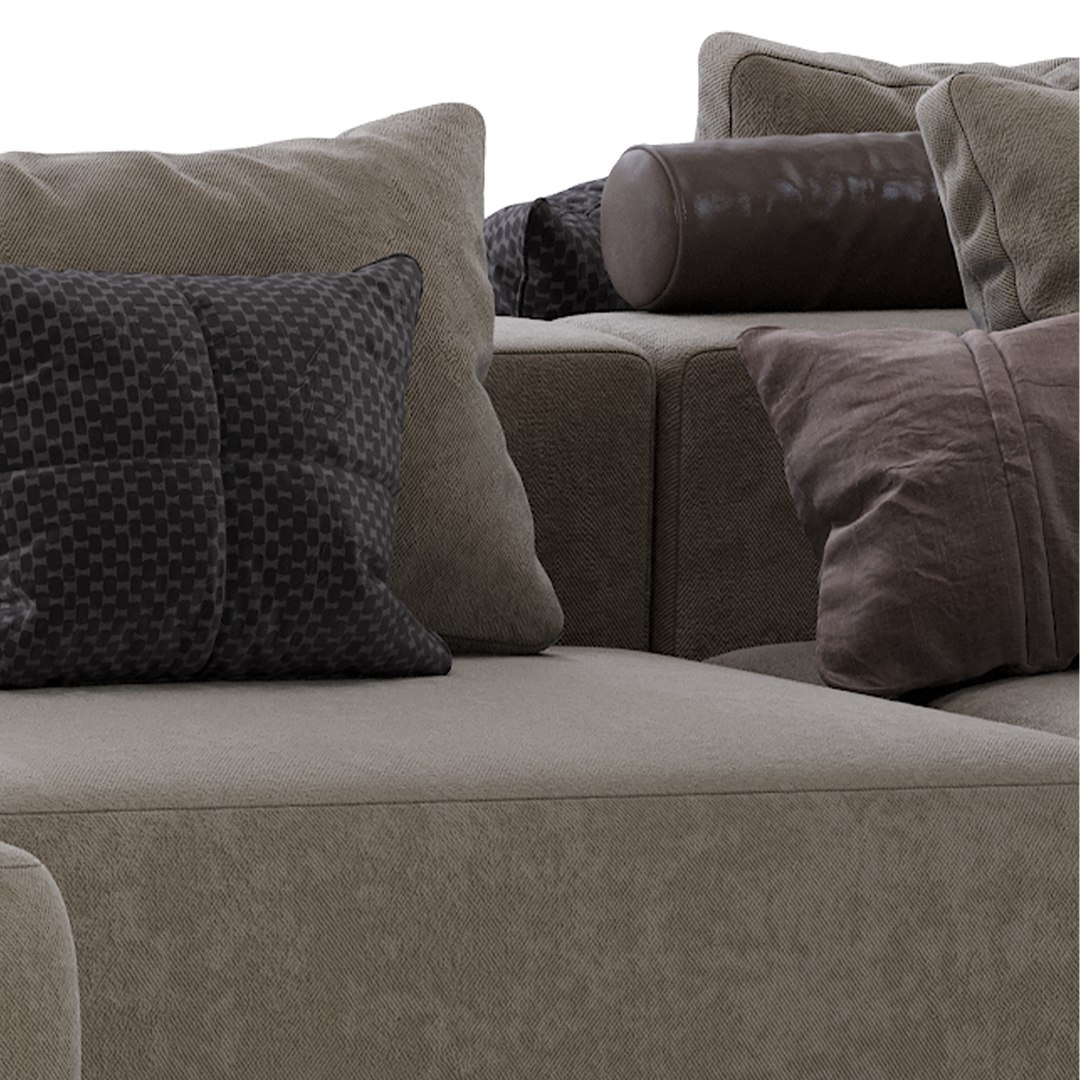 Poliform Westside Divano Jean 3D Model - TurboSquid 1463407