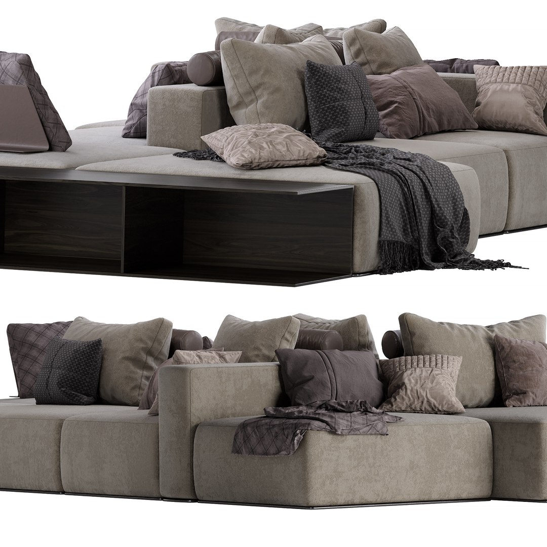 Poliform Westside Divano Jean 3D Model - TurboSquid 1463407