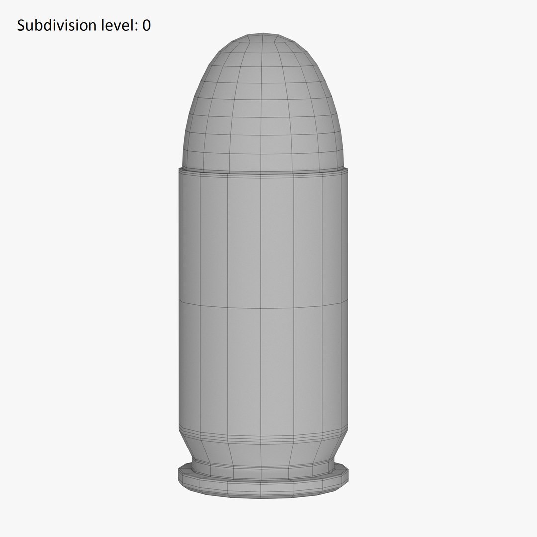 45 Acp Cartridge 3D - TurboSquid 1379431