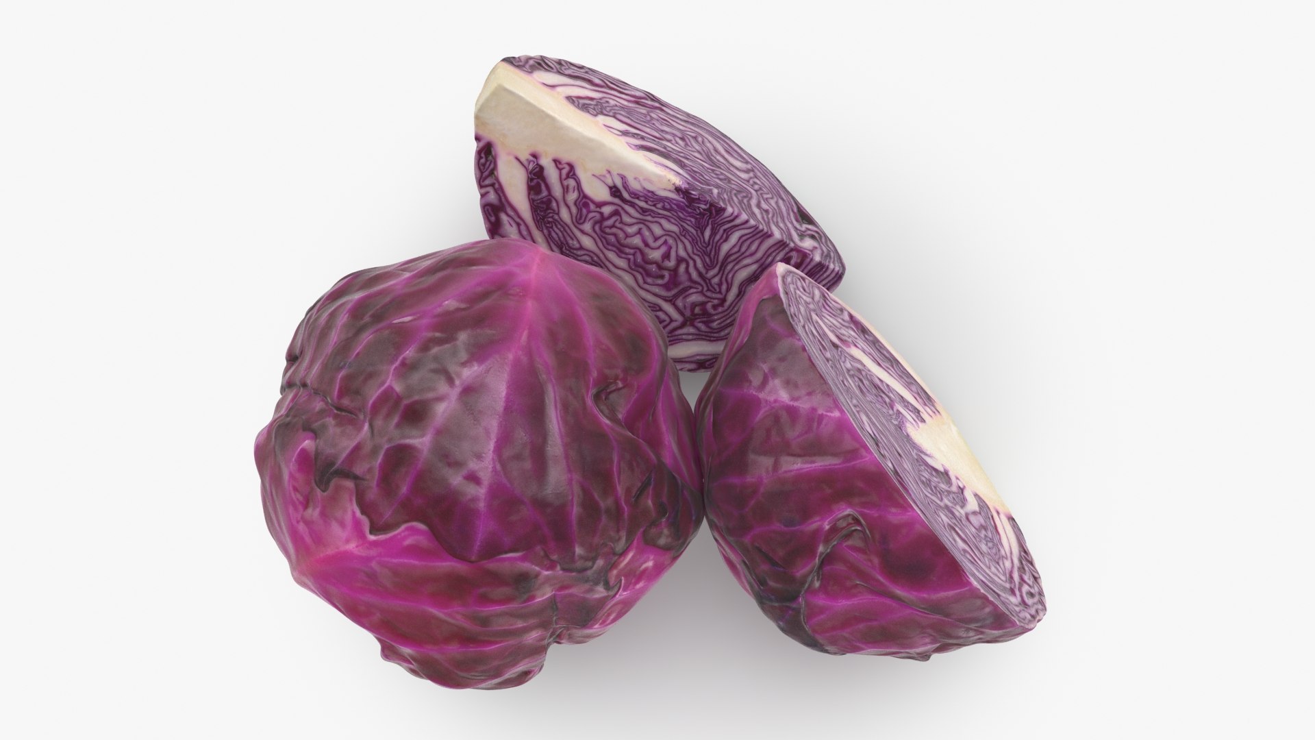 Red Cabbage 2 3D Model - TurboSquid 2130787