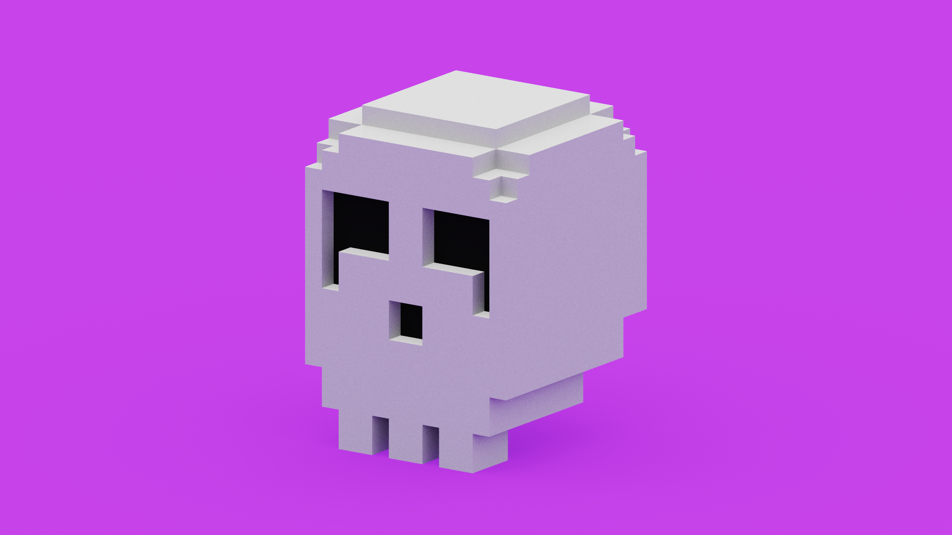 Voxel Skull 3D Model - TurboSquid 2072711