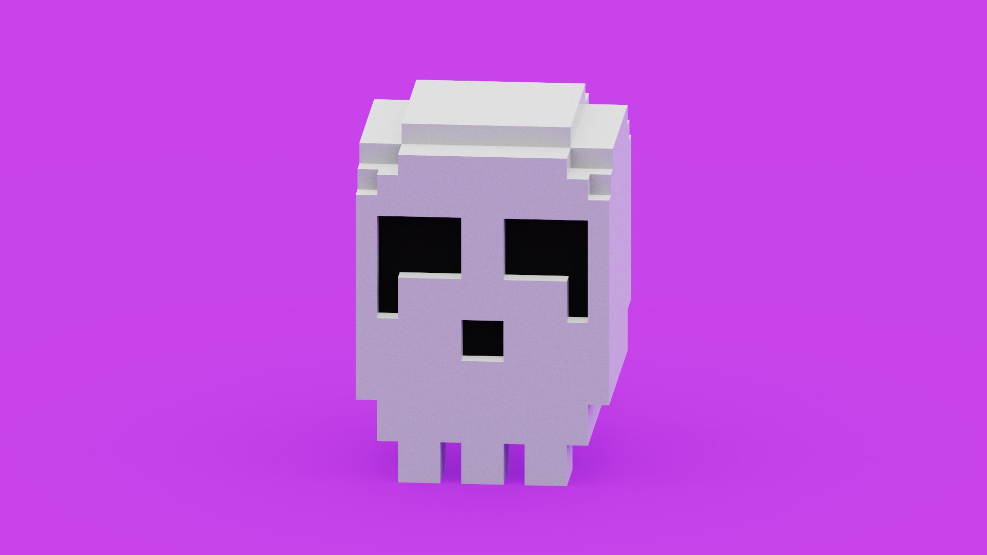 Voxel Skull 3D Model - TurboSquid 2072711