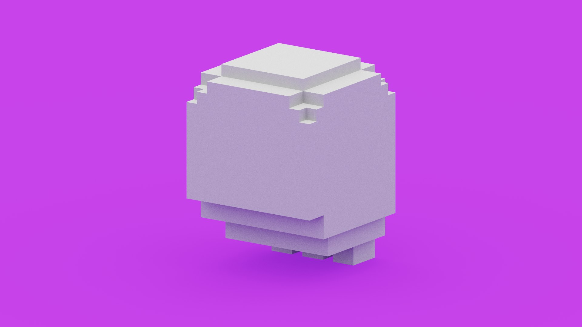 Voxel Skull 3D Model - TurboSquid 2072711