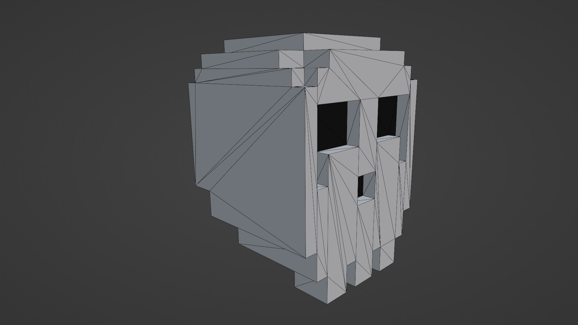 Voxel Skull 3D Model - TurboSquid 2072711