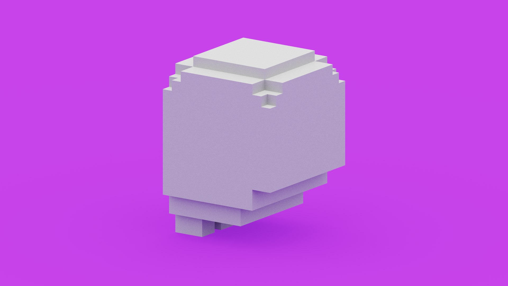 Voxel Skull 3D Model - TurboSquid 2072711