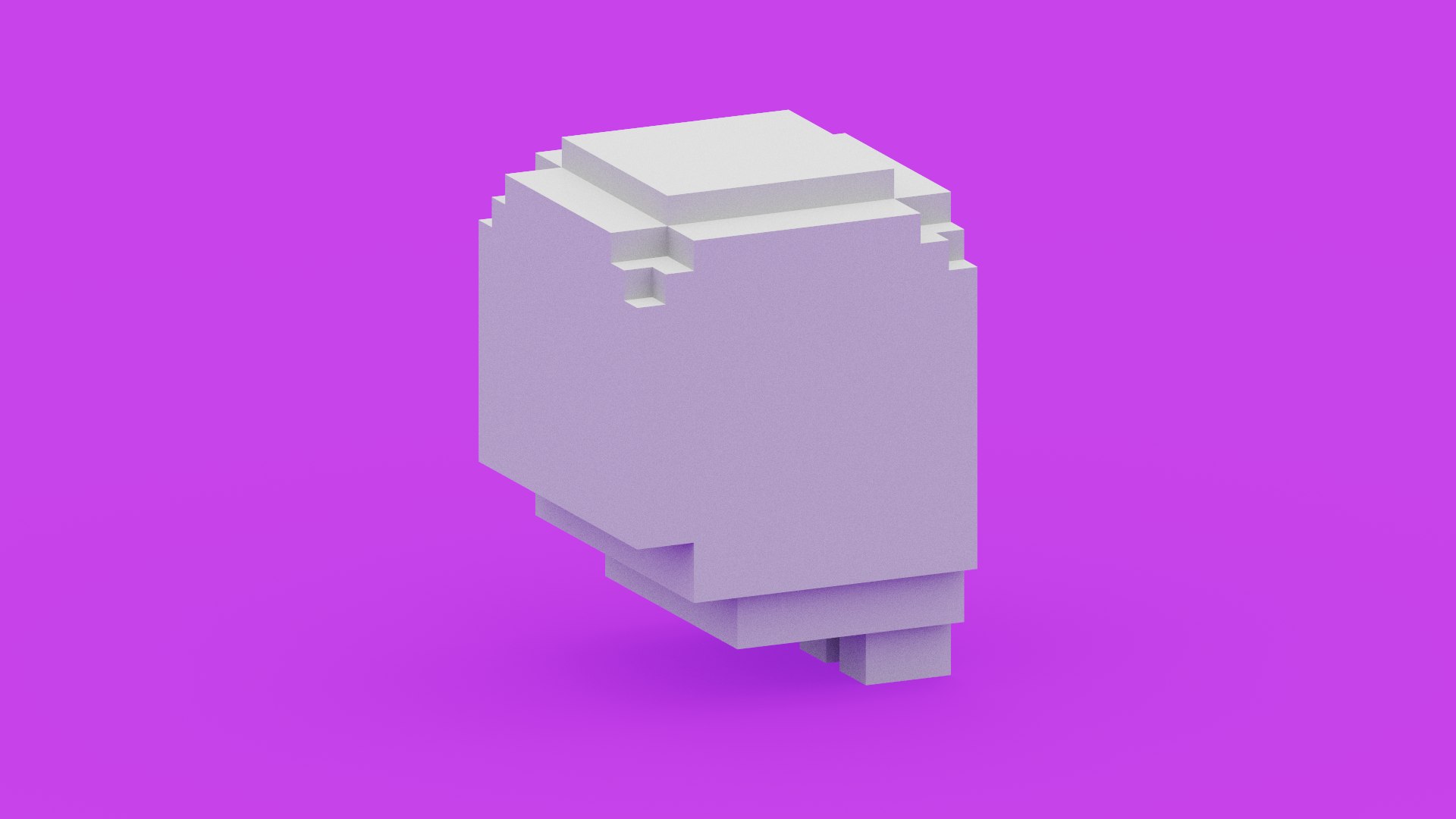 Voxel Skull 3D Model - TurboSquid 2072711