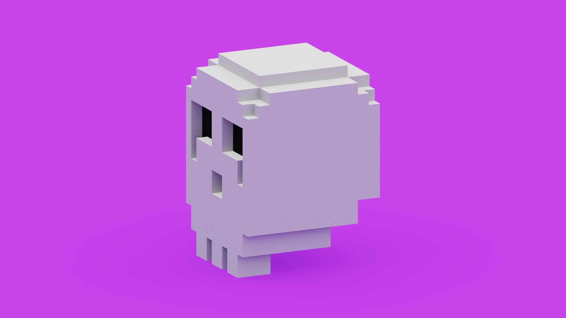 Voxel Skull 3D Model - TurboSquid 2072711