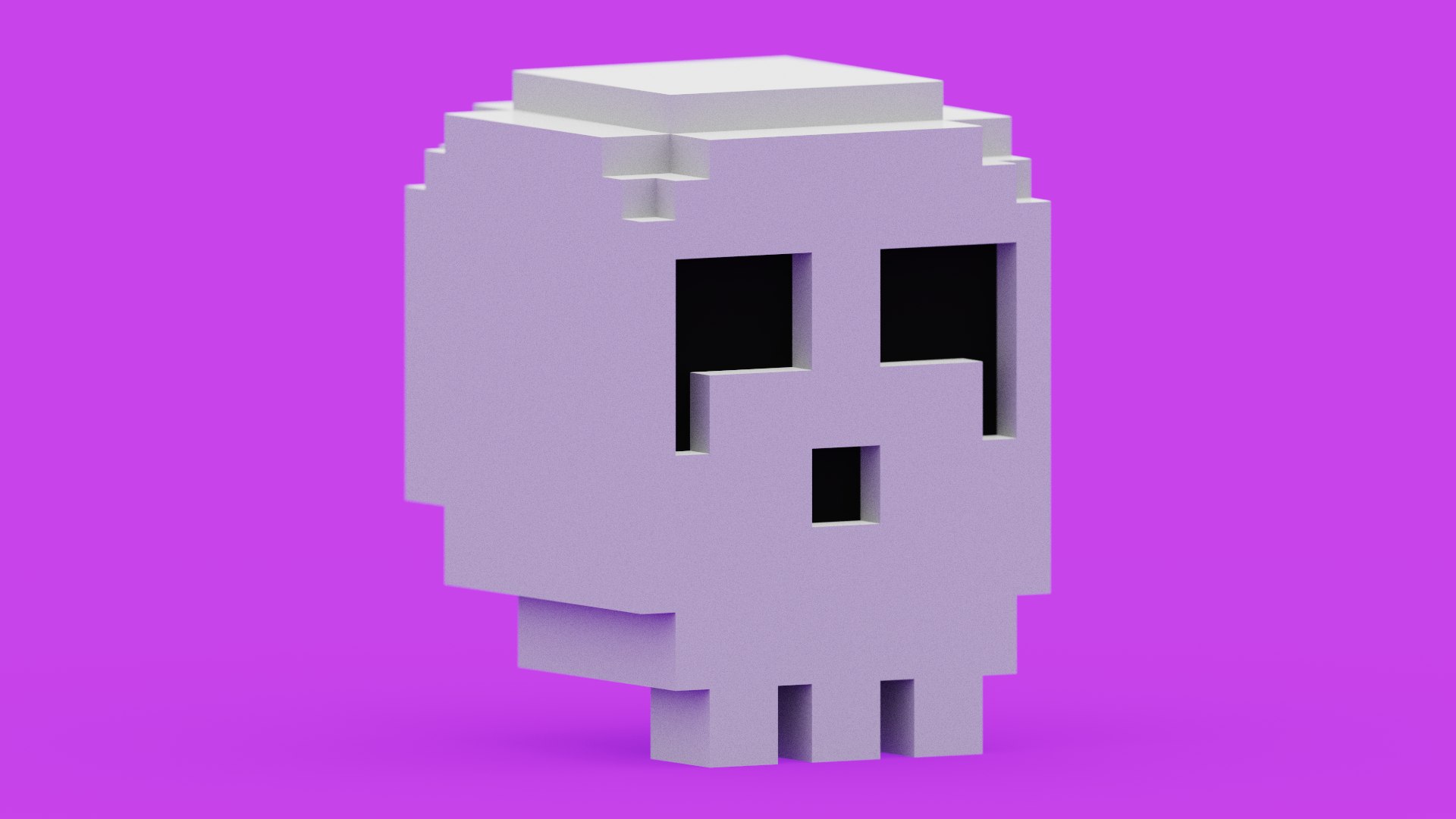 Voxel Skull 3D Model - TurboSquid 2072711