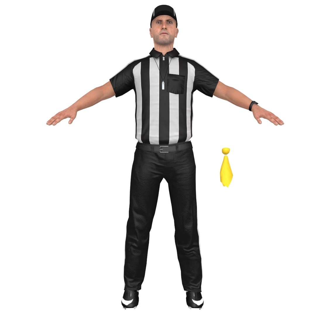 3D Football Referee - TurboSquid 1299882
