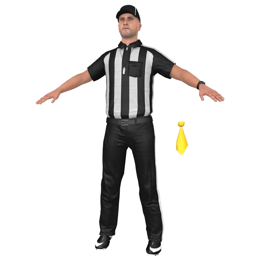 3D Football Referee - TurboSquid 1299882