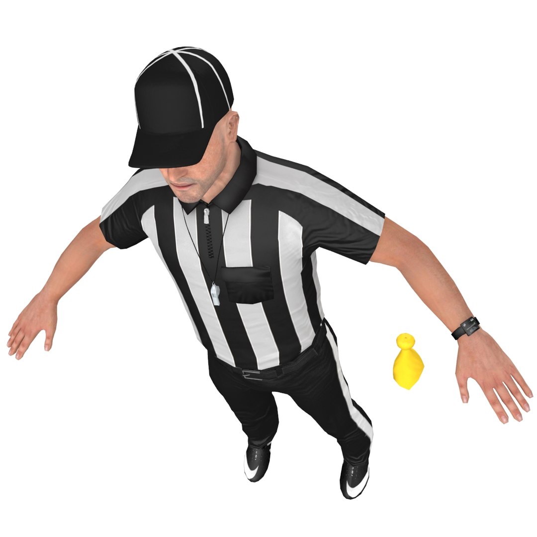 3D Football Referee - TurboSquid 1299882