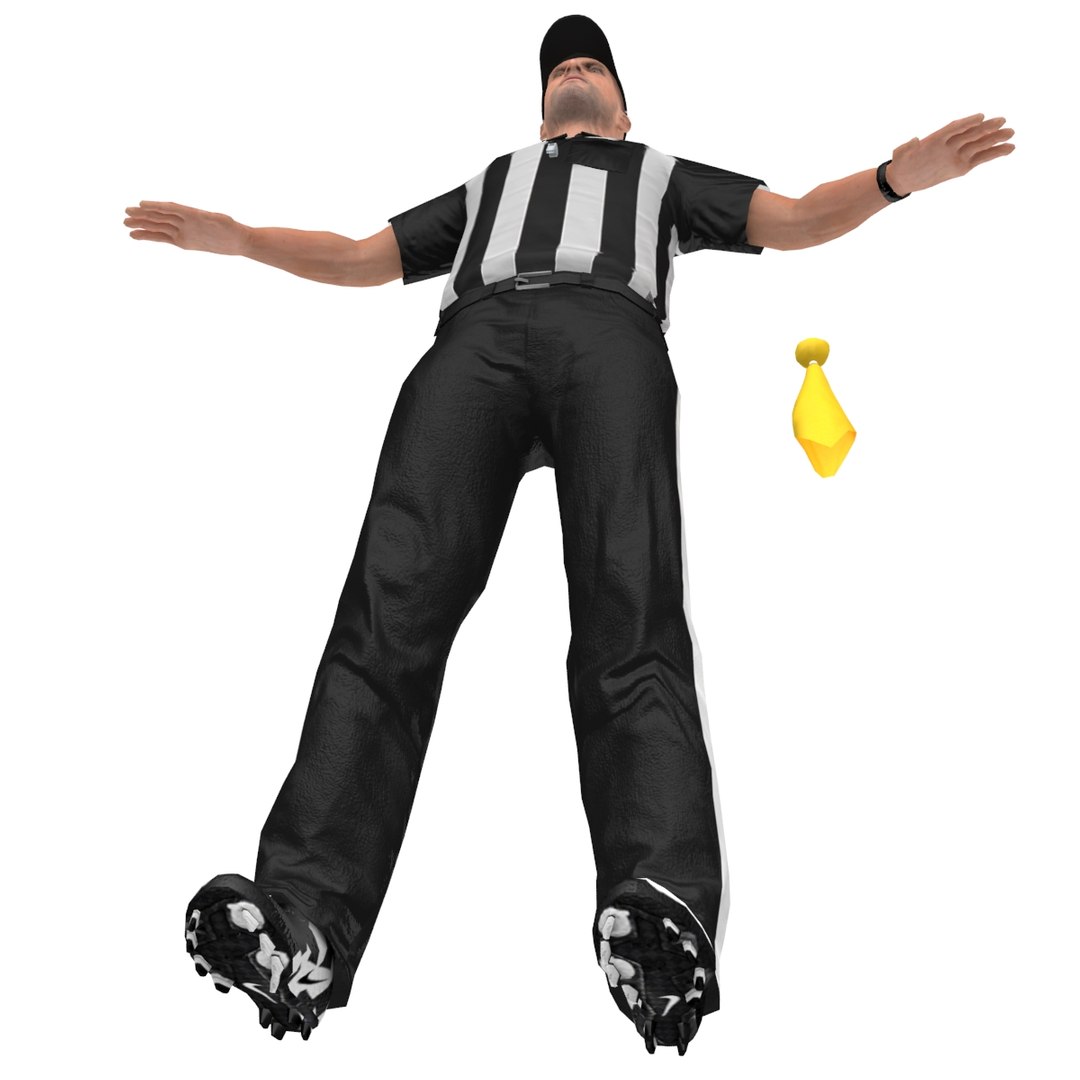 3D Football Referee - TurboSquid 1299882