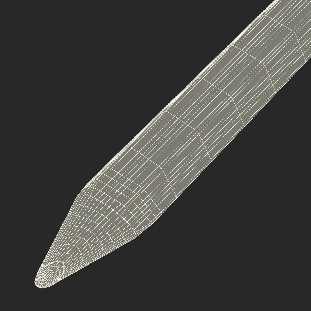 3d Short Pencil Model