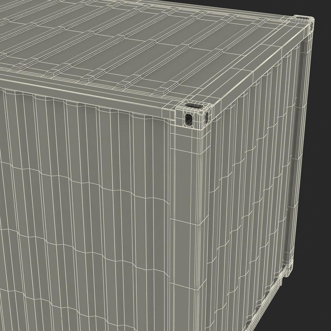 20 Ft Iso Container 3d C4d