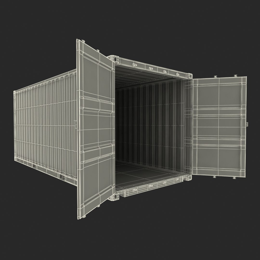 20 Ft Iso Container 3d C4d
