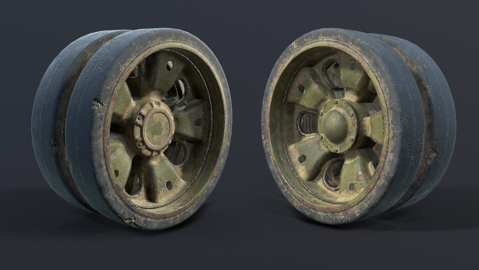 3D wheels soviet tank t-55 - TurboSquid 1705299
