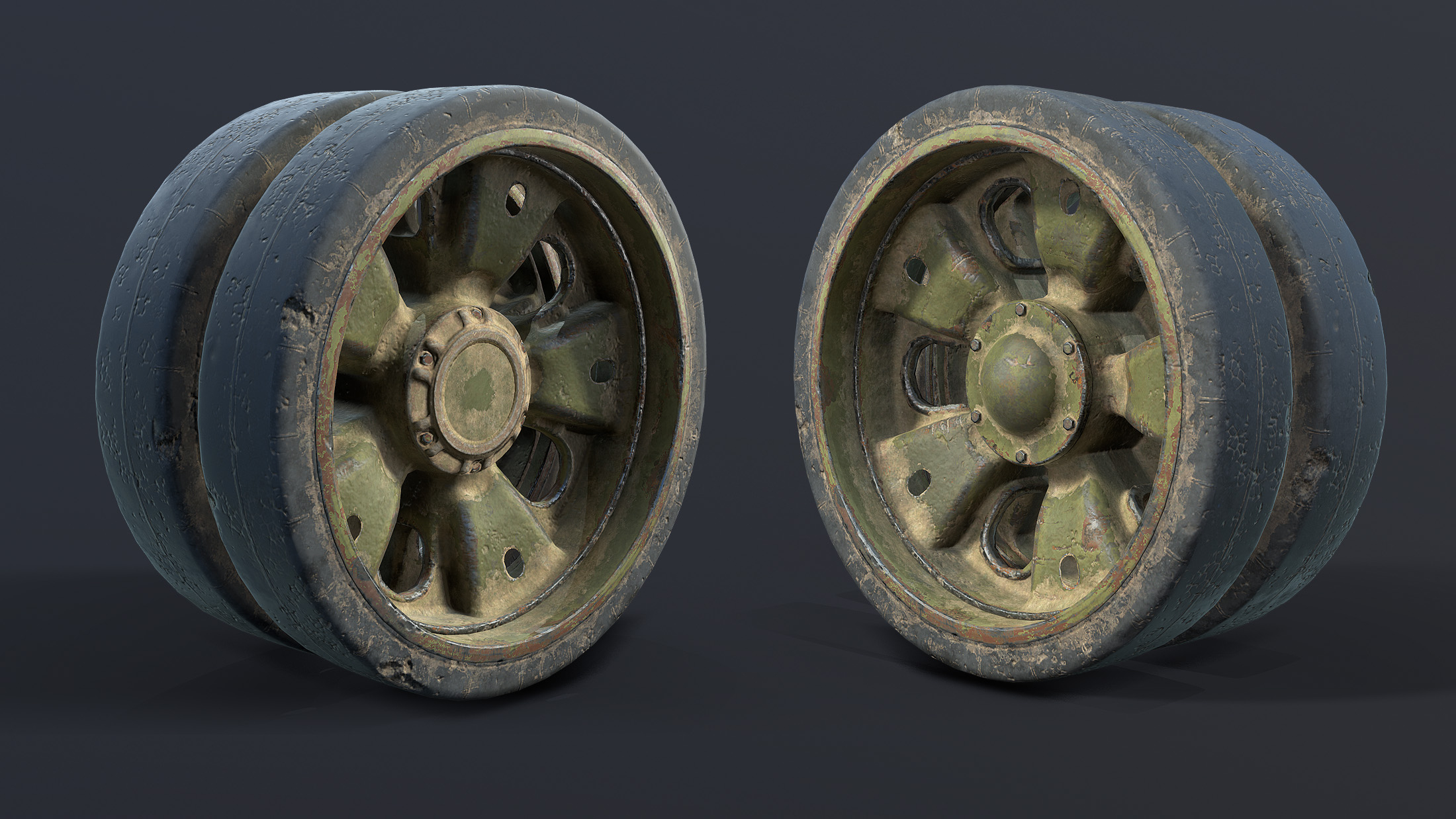 3D wheels soviet tank t-55 - TurboSquid 1705299